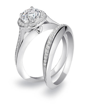 Platinum Bridal Set Gallery | Martha Stewart Weddings