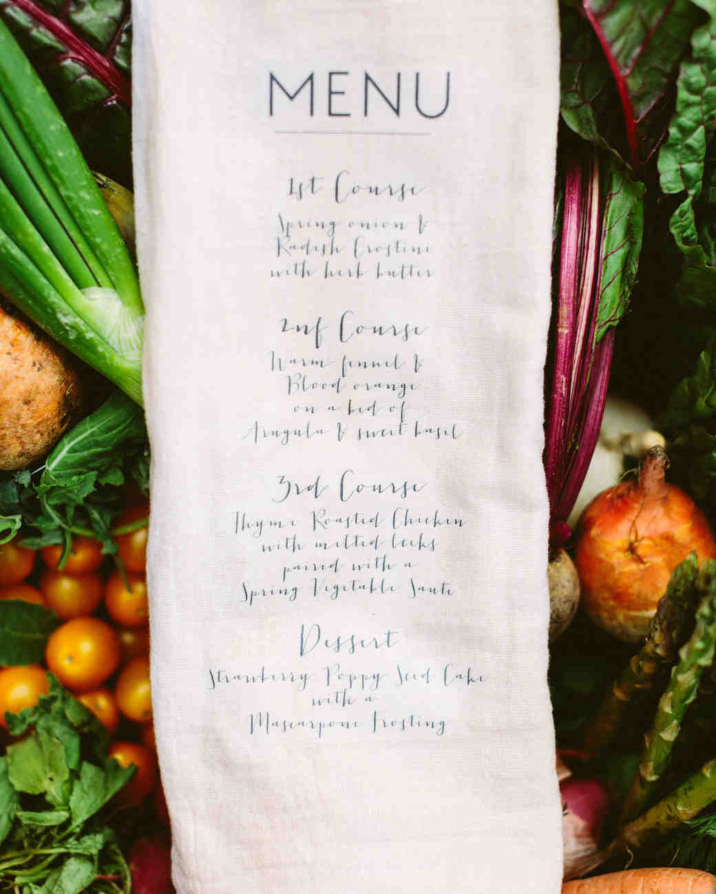 33 Pretty and Unexpected Wedding Menu Ideas | Martha Stewart Weddings