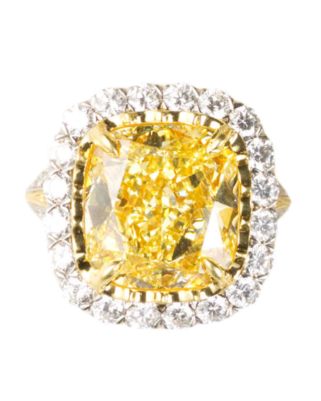 Yellow Diamond Engagement Rings | Martha Stewart Weddings