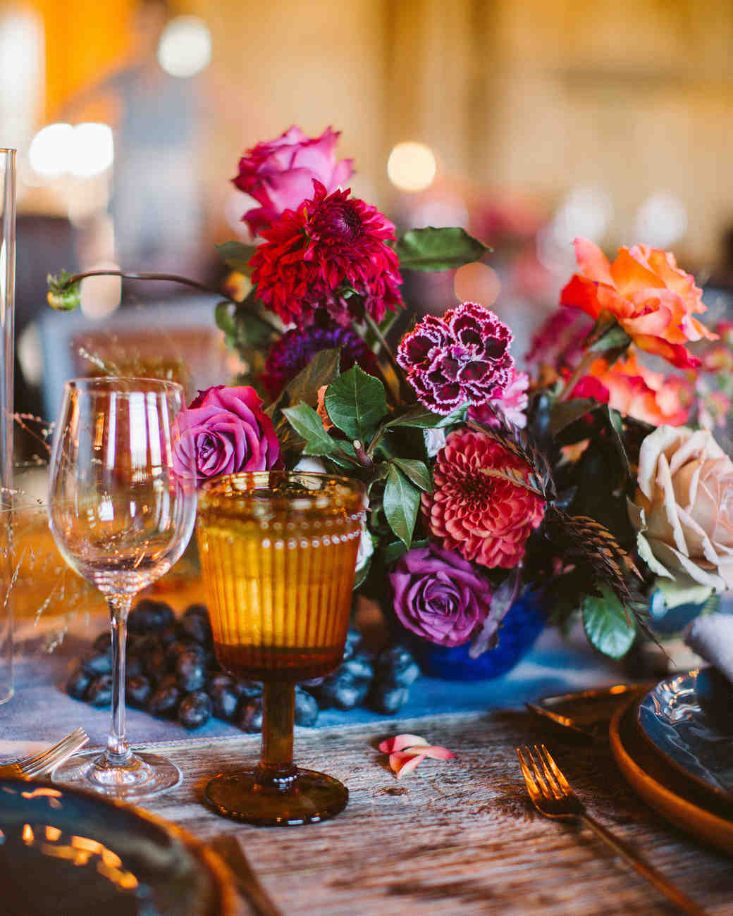 25 Jewel-Toned Wedding Centerpieces Sure to Wow Your Guests | Martha ...