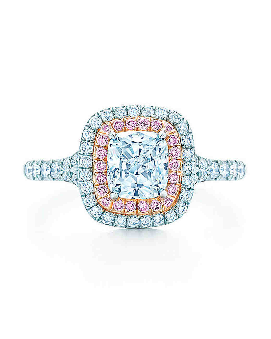Cushion-Cut Diamond Engagement Rings | Martha Stewart Weddings