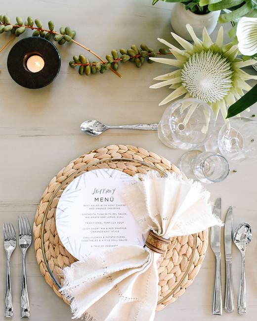 33 Pretty and Unexpected Wedding Menu Ideas | Martha Stewart Weddings